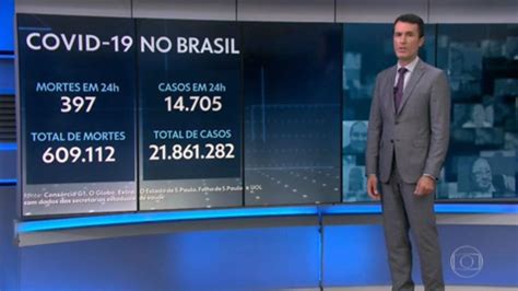 Brasil ultrapassa 609 mil mortes por Covid média móvel fica abaixo de