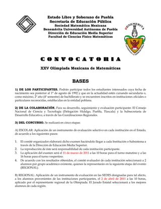 Convocatoria 1 PDF