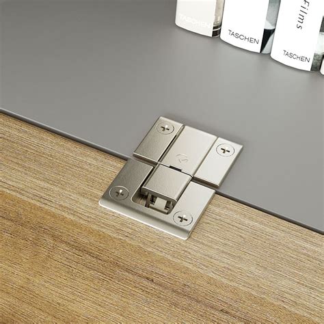 Klappenscharnier KIMANA Edelstahloptik Ø 26 mm Topfdurchmesser ohne