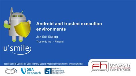 android and trusted execution environments by jan erik ekberg youtube