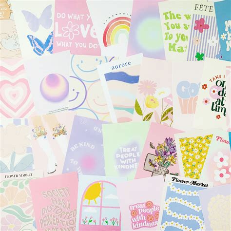 Buy Gensteuo Pastel Pink Wall Collage Kit Aesthetic Pictures Set