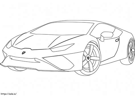 Lamborghini Hurac N Para Colorir