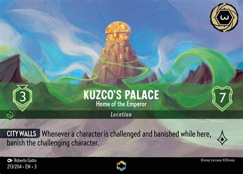 Kuzco S Palace Home Of The Emperor 102 204 Disney Lorcana Card