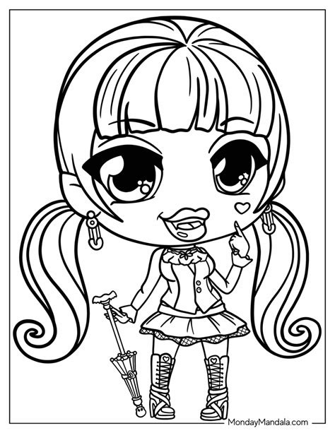 28 Monster High Coloring Pages Free PDF Printables