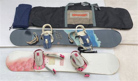 ⑤スノーボード まとめて 2点セット NAKED 板 約135 0cm burton 板 約145 0cm ビンディング ケース付き