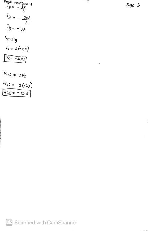 Solved Determine Vx Ix And The Current Generated By The Voltage