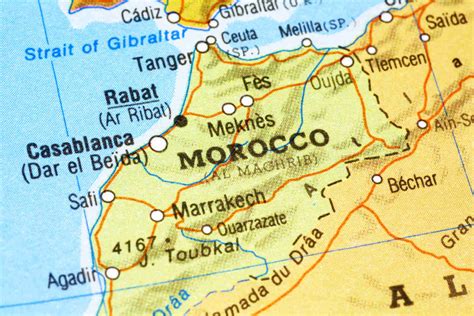 Mapa De Marruecos Con Las Ciudades Mapa De Ciudades De Marruecos
