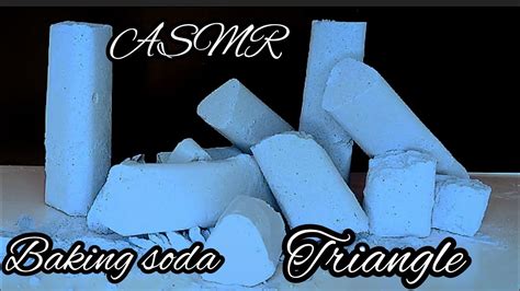 Asmr Satisfying Baking Soda Triangle Crushing Satisfying