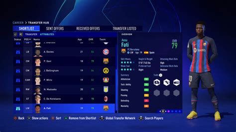 I migliori giovani giocatori nella modalità Carriera di FIFA 23