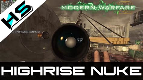 NUKE Highrise Intervention Sniper Call Of Duty MW2 Gameplay