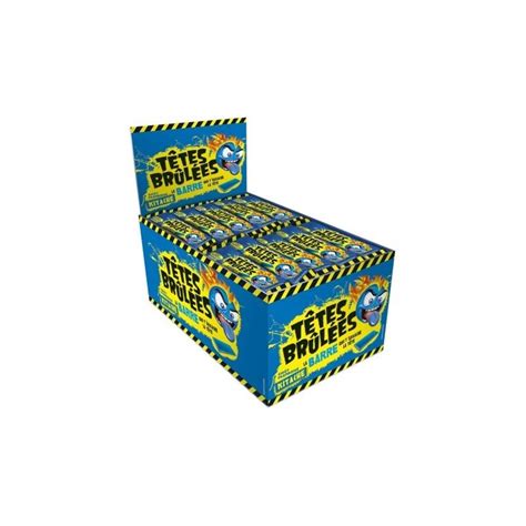 Têtes brûlées barre kitache framboise Verquin Bonbon acide