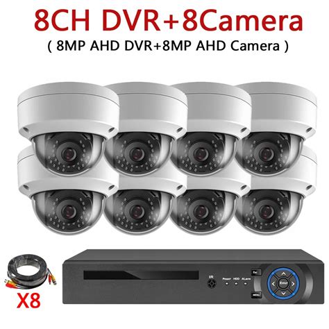 CCTV DVR System kamer bezpieczeństwa w domu 4K 8 kanałowy zestaw DVR do