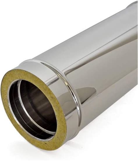 Tuyau double paroi en acier inoxydable pour conduits de cheminée L 250