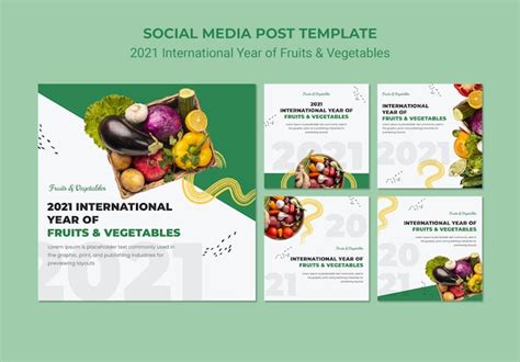 Internationales Jahr Der Obst Und Gem Se Instagram Beitr Ge Vorlage