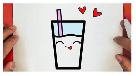 C Mo Dibujar Un Lindo Vaso De Leche Paso A Paso Jack Dibujos Youtube