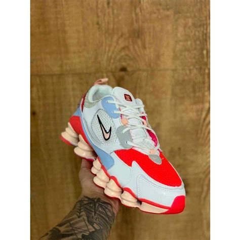 T Nis Nike Shox Tl Molas Colorido Shopee Brasil