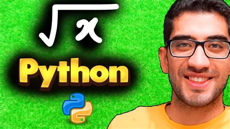 how to find square root of a number in python youtube