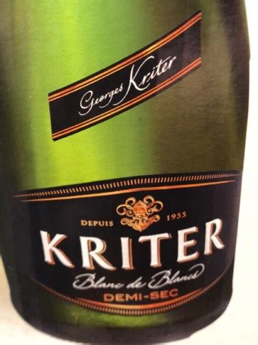 Kriter Blanc De Blancs Demi Sec Vivino Brasil