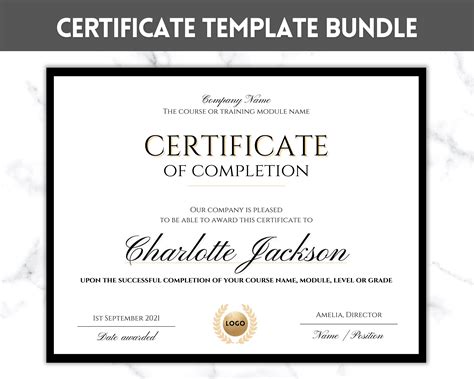 Printable Certificate Of Completion Template DIY Beauty Course