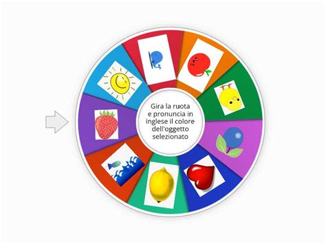 Ruota Dei Colori Primari INGLESE Spin The Wheel