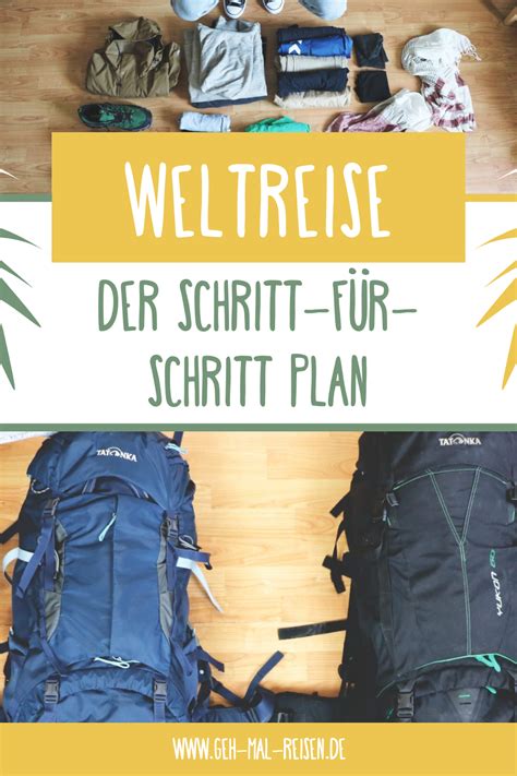 Weltreise Planen Checkliste Tipps Schritt für Schritt 2024