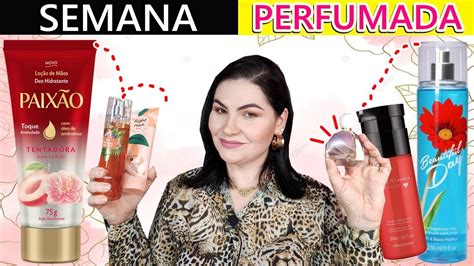 USADOS DA SEMANA MEUS PERFUMES E BODY SPLASH NOVOS DE MUITO PERFUME