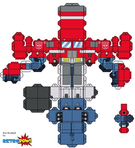 Papercraft Transformers G Optimus Prime