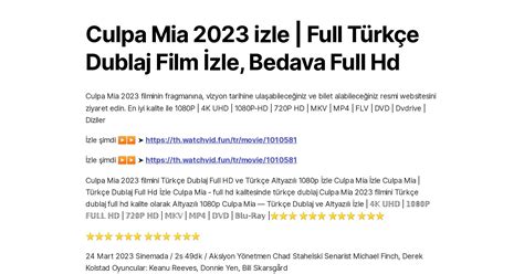 Culpa Mia 2023 izle Full Türkçe Dublaj Film İzle Bedava Full Hd