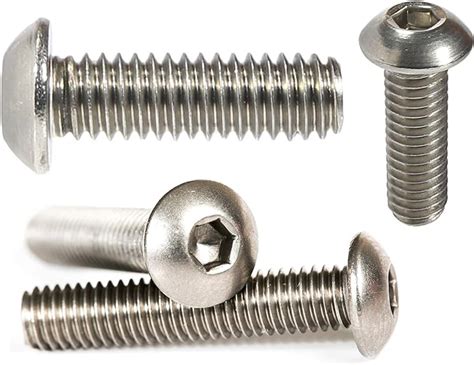 Tornillos M6 de cabeza de botón Allen tornillos de acero inoxidable A2