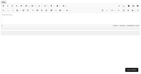 react rich text editor examples codesandbox