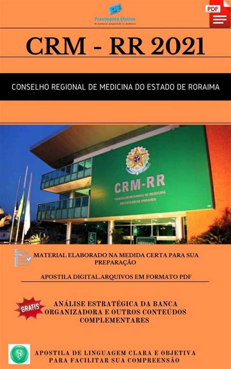 Provimento Efetivo Concursos Apostila CRM RR Controlador Interno Ano 2021