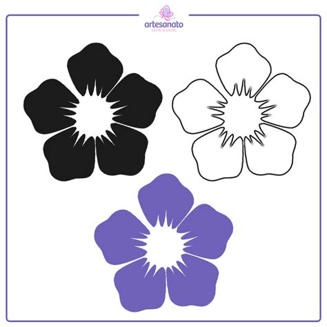 63 Moldes De Flores Para Imprimir Desenhos Ideias E Como Fazer