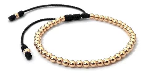 Pulsera Oro Laminado K Balines Mm Iconic Store Cuotas Sin Inter S