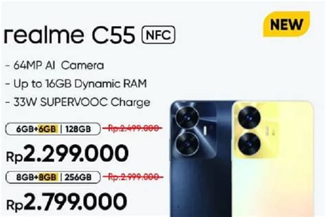 Spek Bos Harga Anak Kos HP Realme C55 Turun Harga Cuma Rp 2 Jutaan