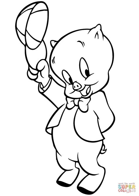 Porky Pig Coloring Pages Coloring Pages