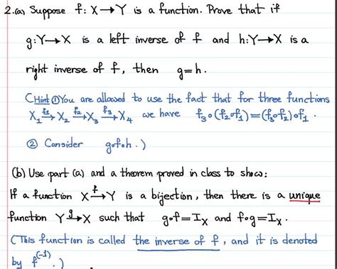 solved suppose f x rightarrow y is a function prove that
