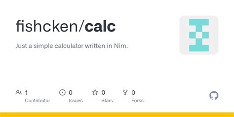 Github Fishcken Calc Just A Simple Calculator Written In Nim