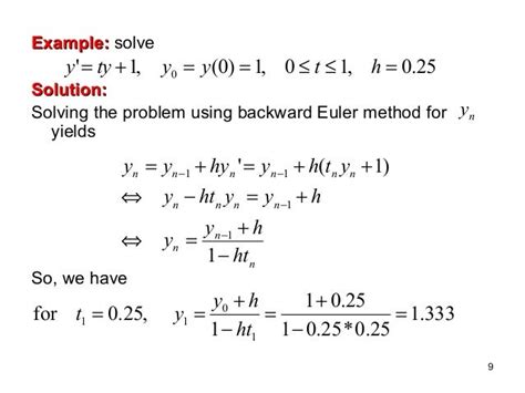 numerical solution of ordinary differential equations gtu cvnm ppt