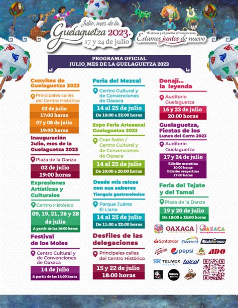 SECTUR Oaxaca On Twitter Programa De Actividades Y Eventos De Julio