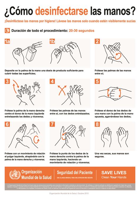 Free Health OMS Lavado De Manos Handwashing Poster Labor Law Poster 2025