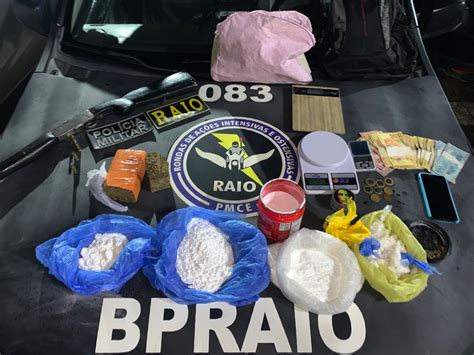 CPRAIO da PMCE prende suspeito arma e drogas em Ubajara Polícia