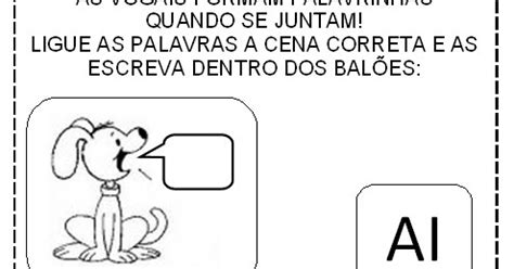 Aprendendo a Tia Debora ATIVIDADES AS JUNÇÕES DAS VOGAIS