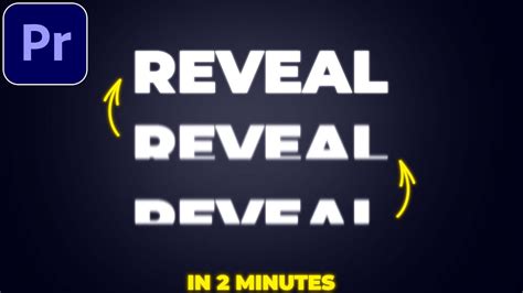 How To Reveal Text In Premiere Pro Text Animation Tutorial Youtube