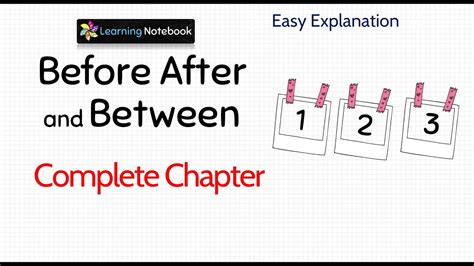 Before After And Between Numbers YouTube