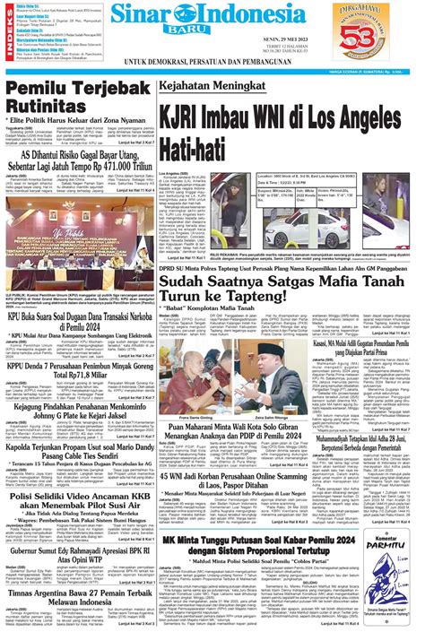 Epaper Harian Sinar Indonesia Baru