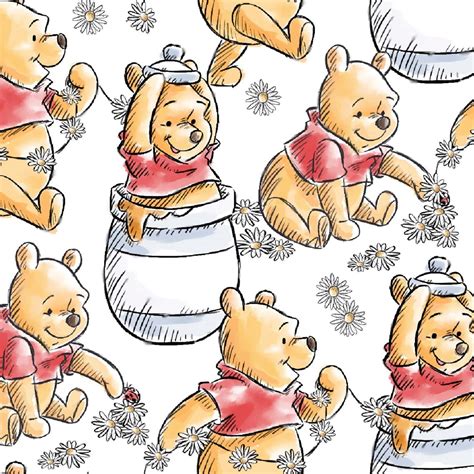 Classic Winnie The Pooh PNG Winnie The Pooh Artwork Set Of 4 Pooh