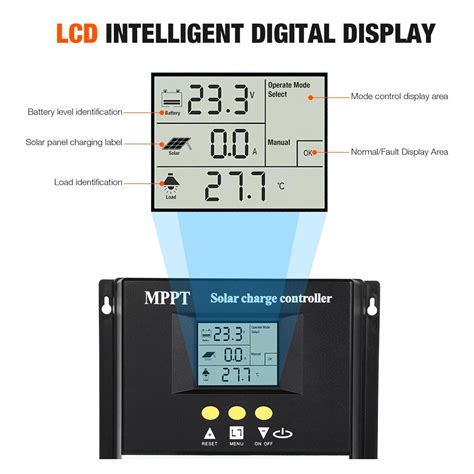 4000W 100A MPPT Solar PV Regulators 12V 24V 36V 48V Solar Charge
