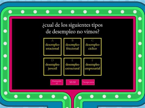 Desempleo Gameshow Quiz