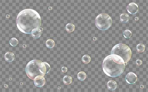Realistic Transparent Colored Soap Or Water Bubble 2397755 Vector Art