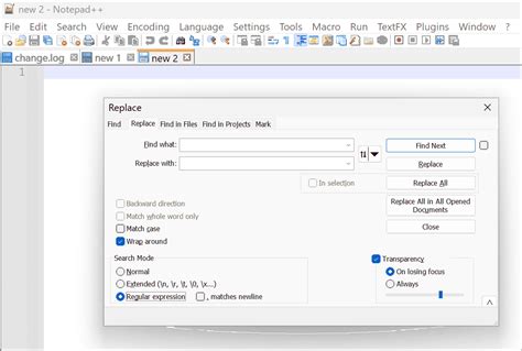 Mastering Notepad Exploring Search Replace Functions With Regex And